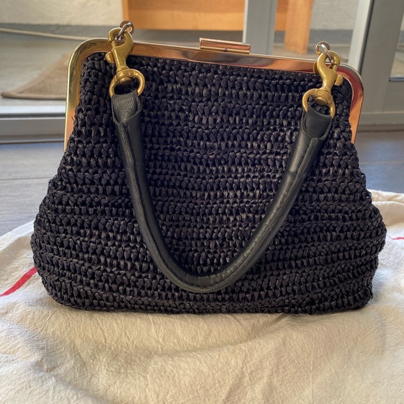 Clare V | Bags | Clare V Black Raffia Flore | Poshmark